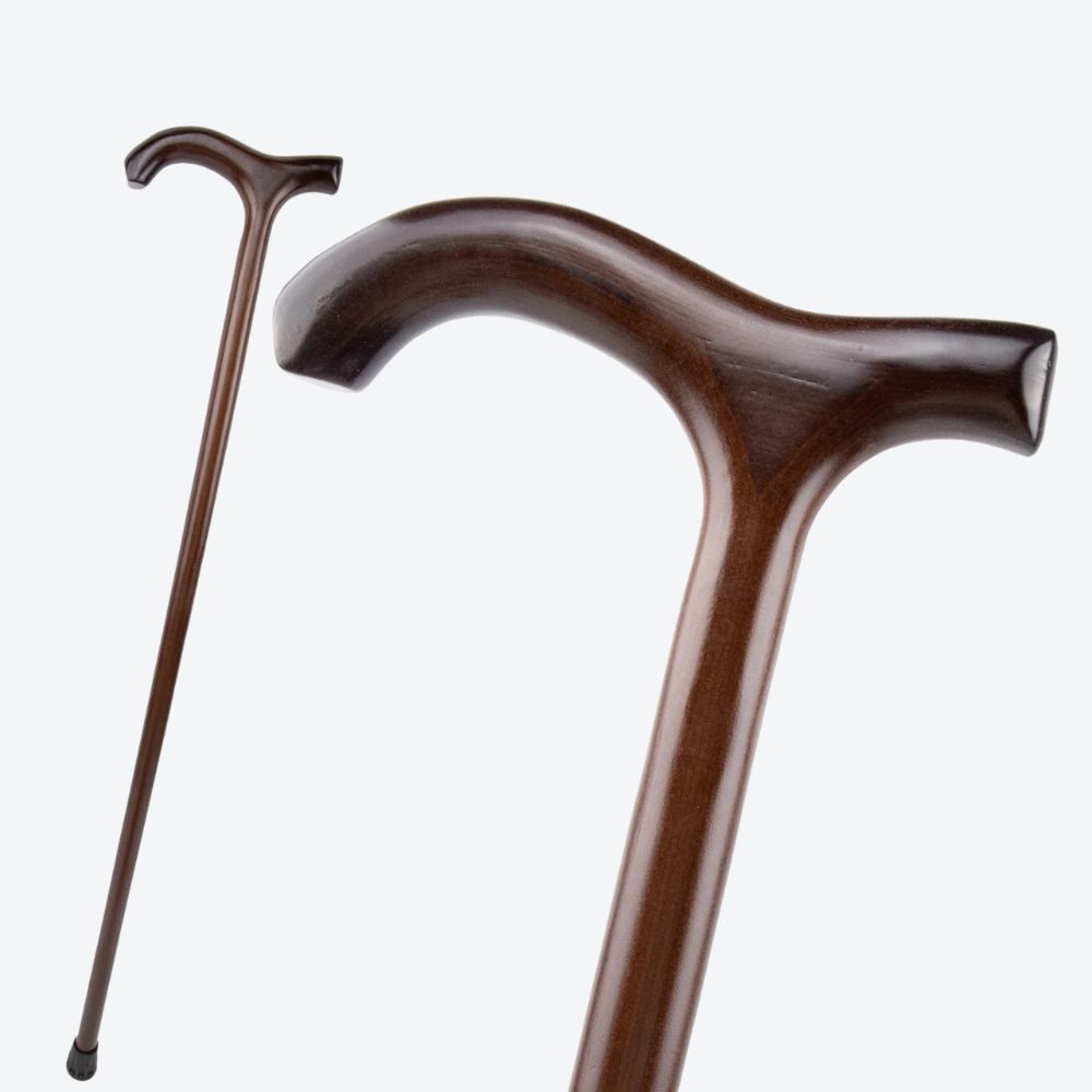 Bengala de Madeira Clássica Leve e Delicada Marrom