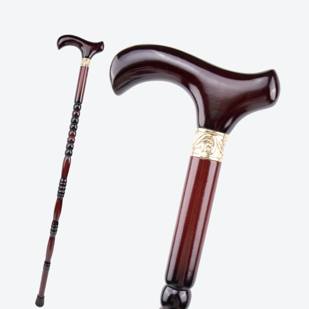 Bengala de Madeira Design Clássico Vinho